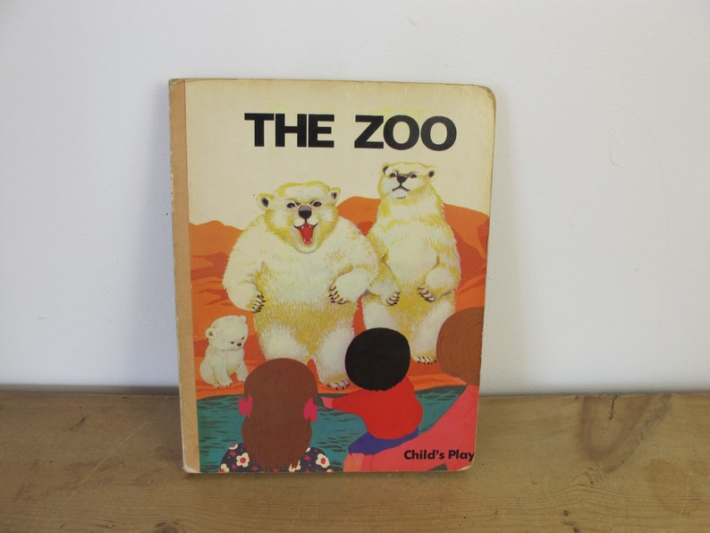The Zoo - Vintage Board Book Illustrated by Pam Adams 1974 - Etsy