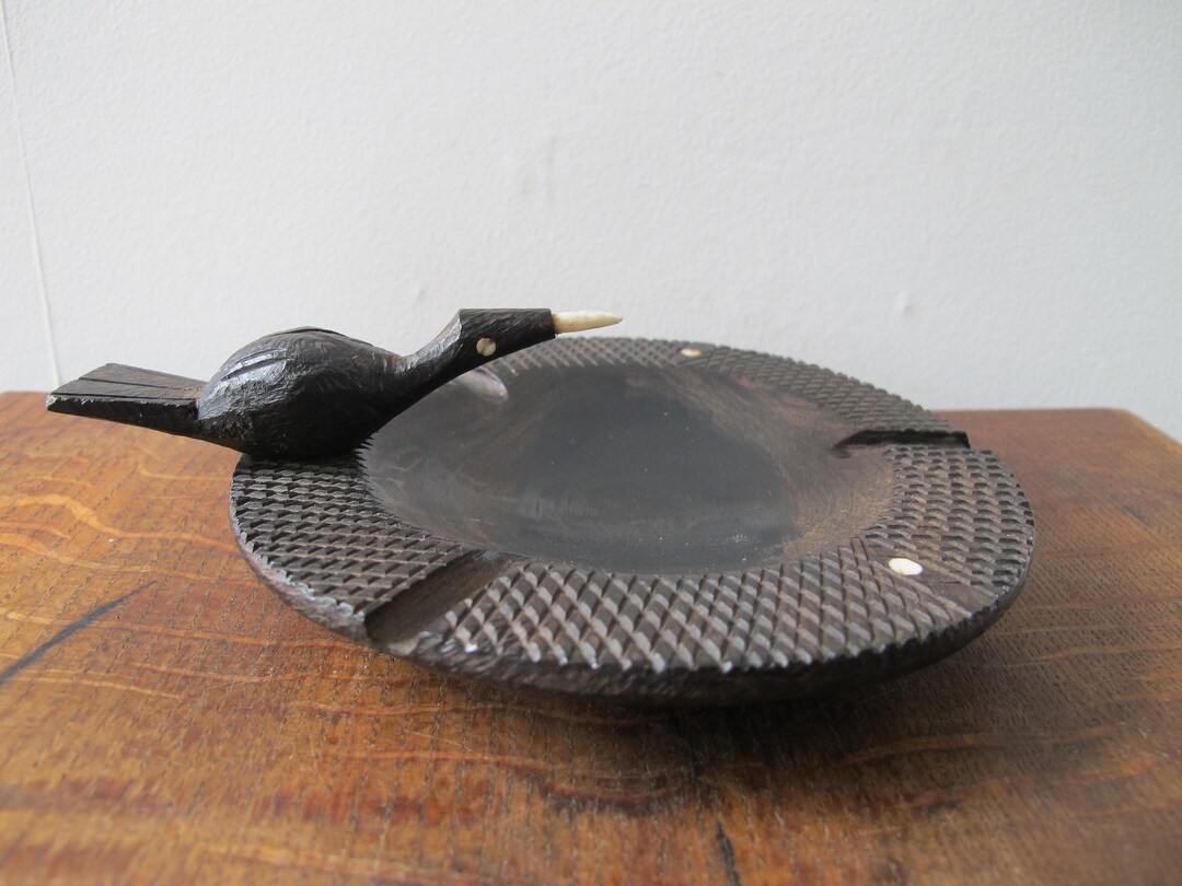 Vintage Carved Wood Bird Dish, Key Catch-all - Etsy