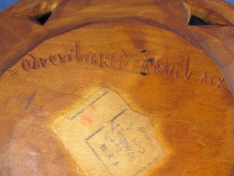 Vintage Hand Carved Shallow Wooden Leaf Shape Dish. Lovely - Etsy UK