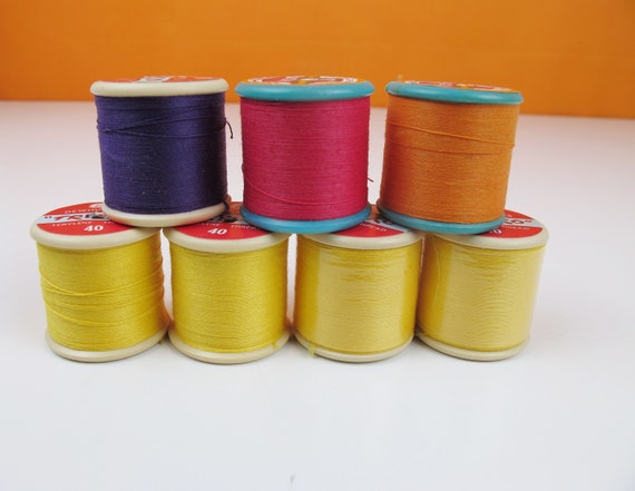 Vintage Machine Embroidery Thread X 7. Terylene Machine | Etsy UK