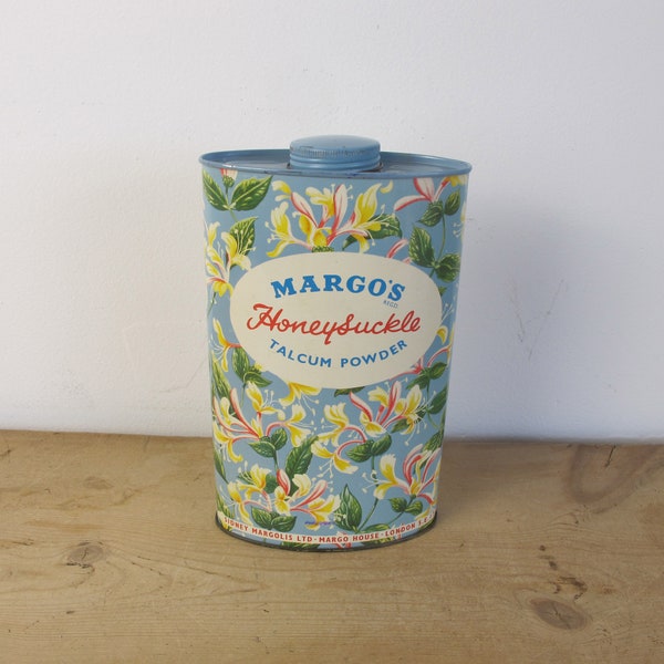 Vintage Talc Powder Container - Etsy