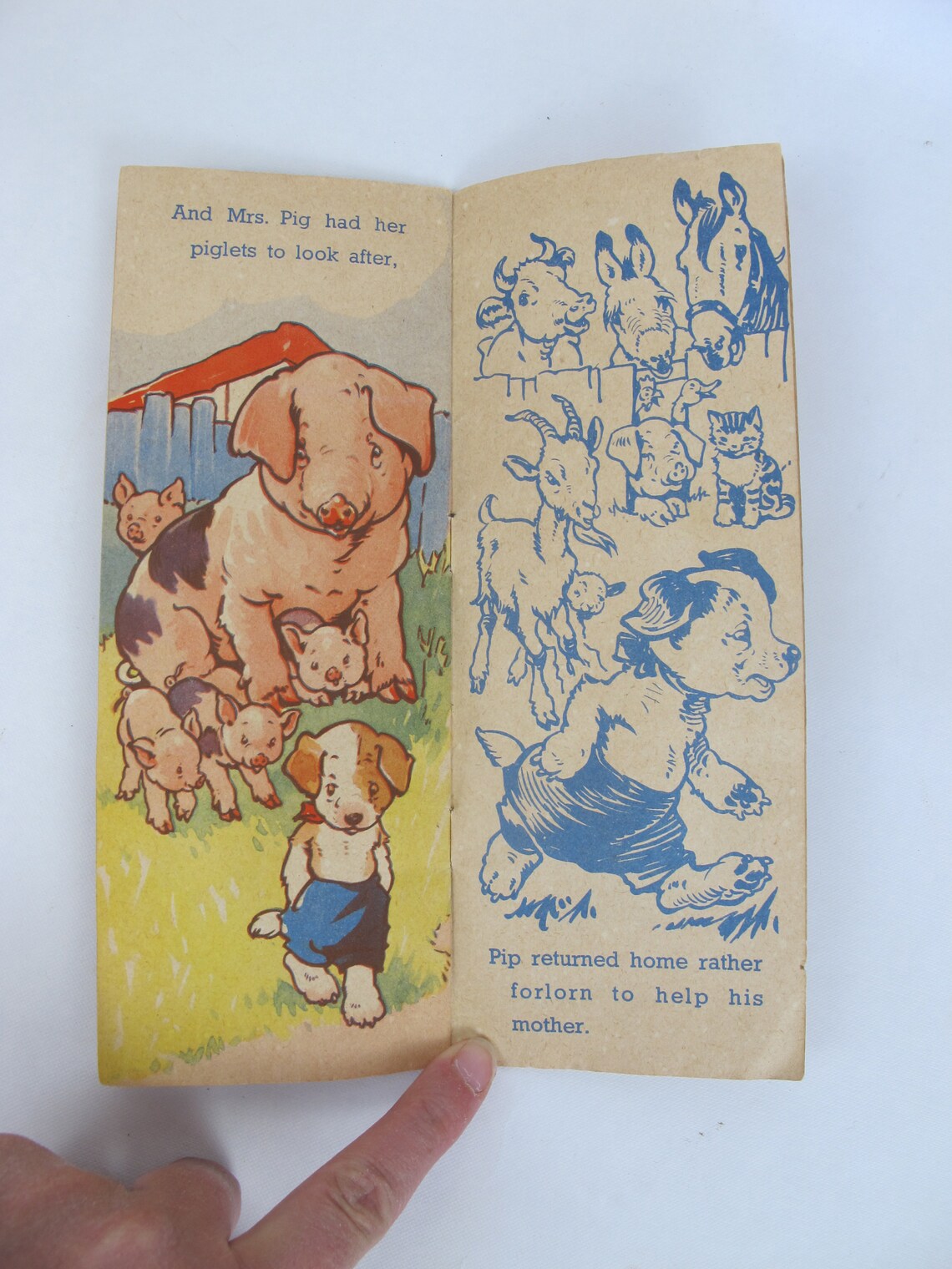 Pip the Pup Picture Story Book. Vintage Children's Small - Etsy