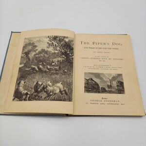 The Piper's Dog, Antique Illustrated Children's Book, C1890s - Etsy