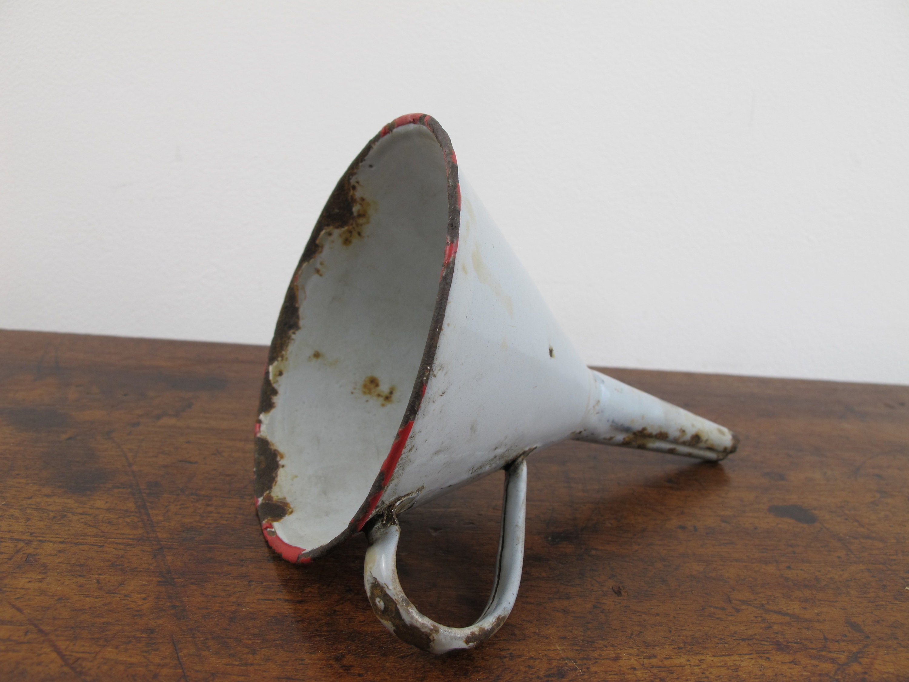 Vintage Metal Funnel. Great Patina! Grey Blue With a Rusty Red Rim. - Etsy