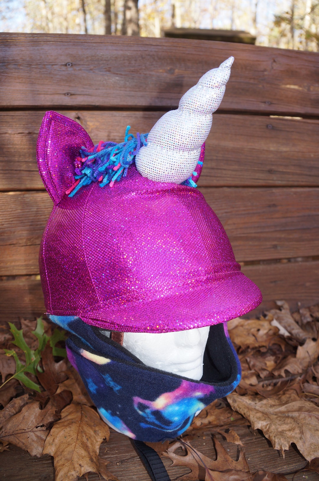 SPARKLE Unicorn Helmet Cover by Heatherwear - Etsy