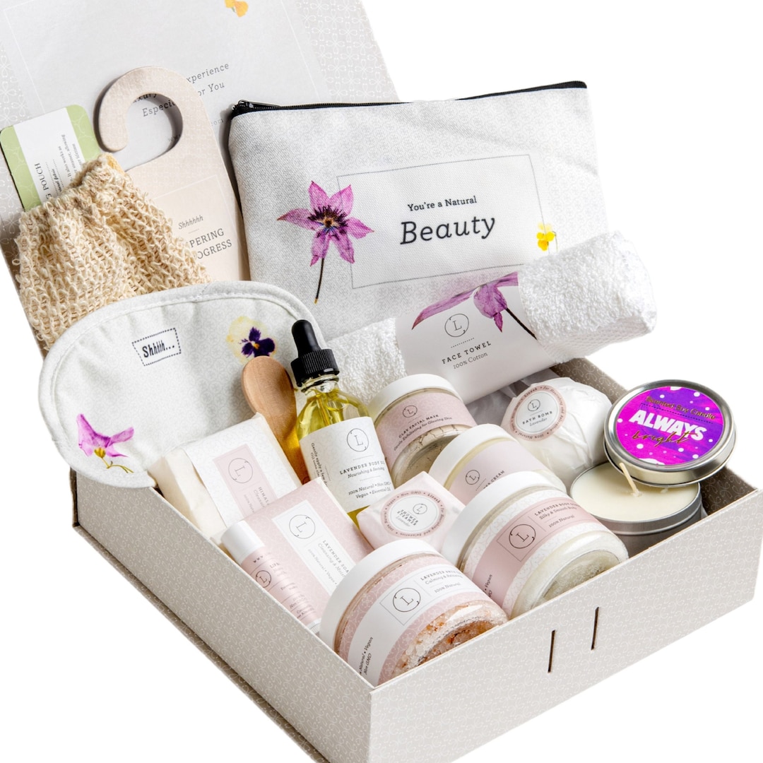 Pampering Gift Box, Organic Spa Gift Set, Gift for Women, Gifts for Her ...