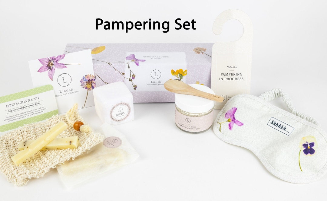 Lavender Spa Gift Set for Her, Pampering Care Package, Relaxation Box ...