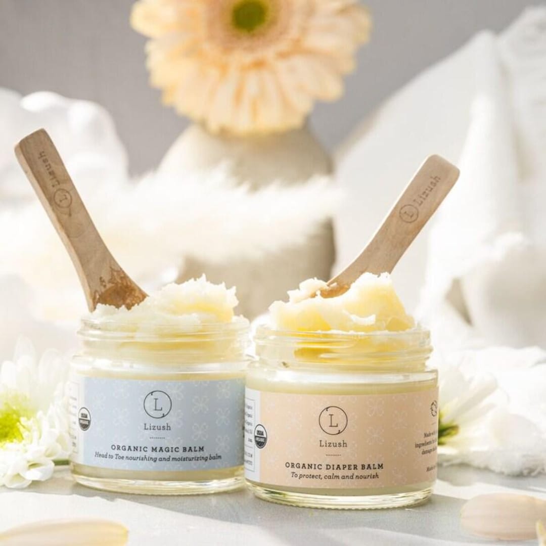 Organic Baby Skin Care Gift Set, Magic Balm & Diaper Balm, Eczema ...