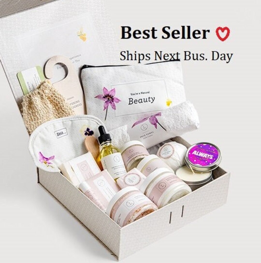 Wedding Gift for Her, Spa Gift Set, Bridal Shower Gift Basket, Maid of ...