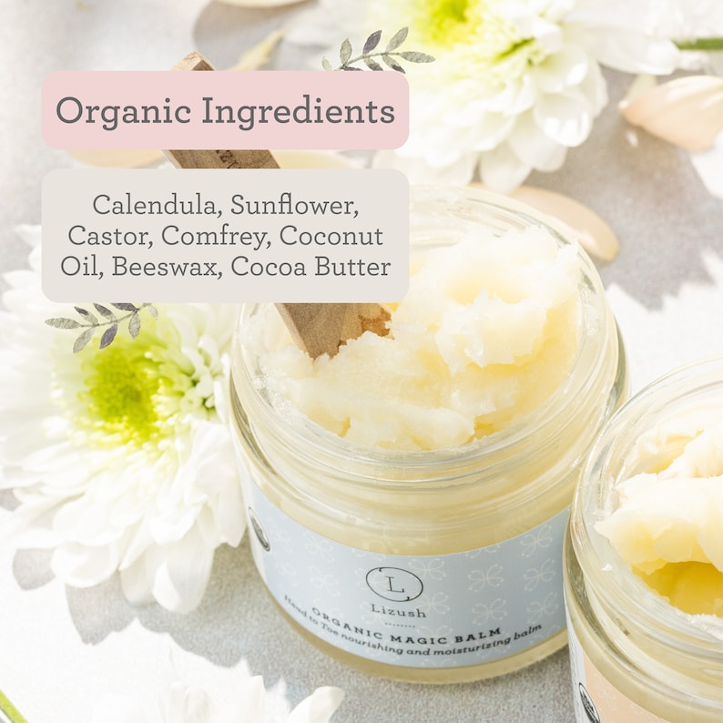 Organic Magic Balm - Unscented Moisturizer for Sensitive Skin, USDA ...