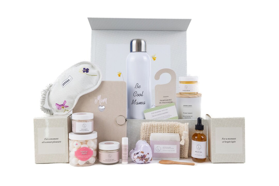 Customized Spa Gift Set for New Mom, Pregnancy Care Package, Luxury ...