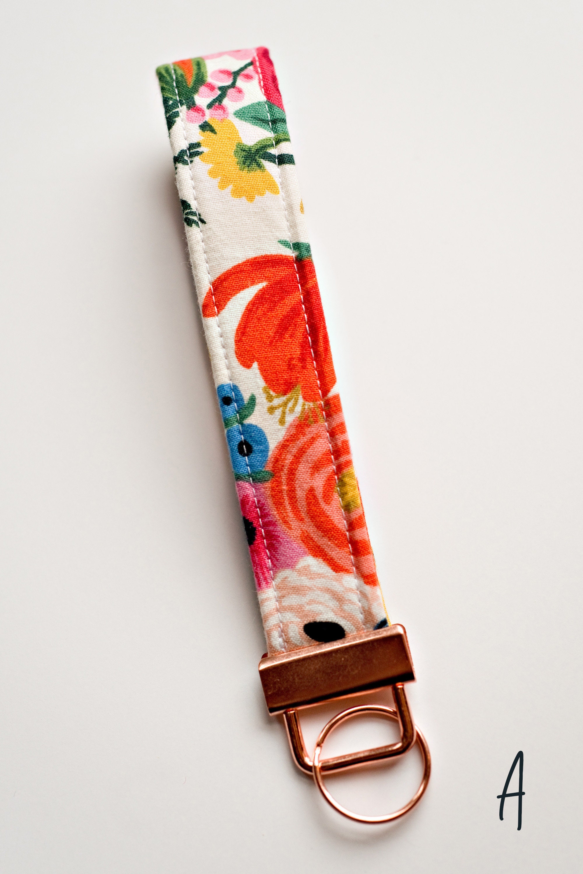 Rifle Paper Co. Ivory WILDWOOD GARDEN PARTY Key Fob - Etsy