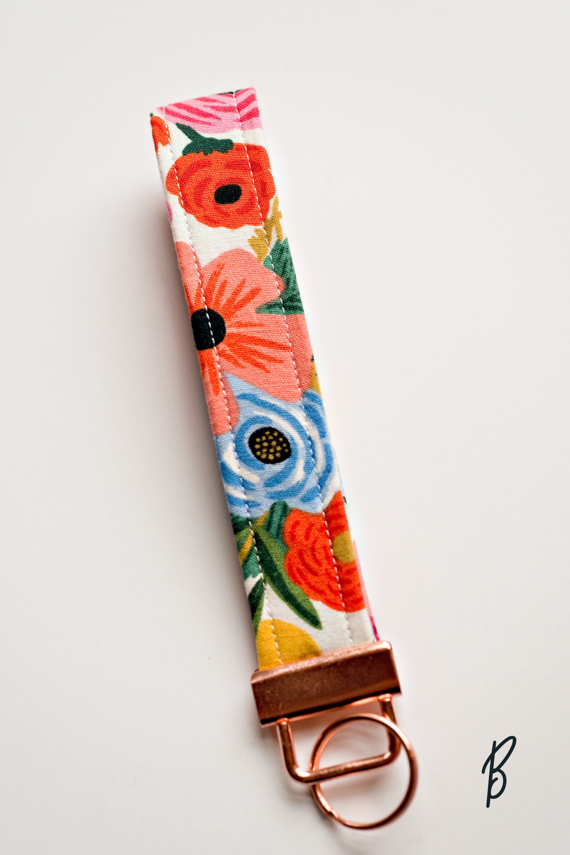 Rifle Paper Co. Ivory WILDWOOD GARDEN PARTY Key Fob - Etsy