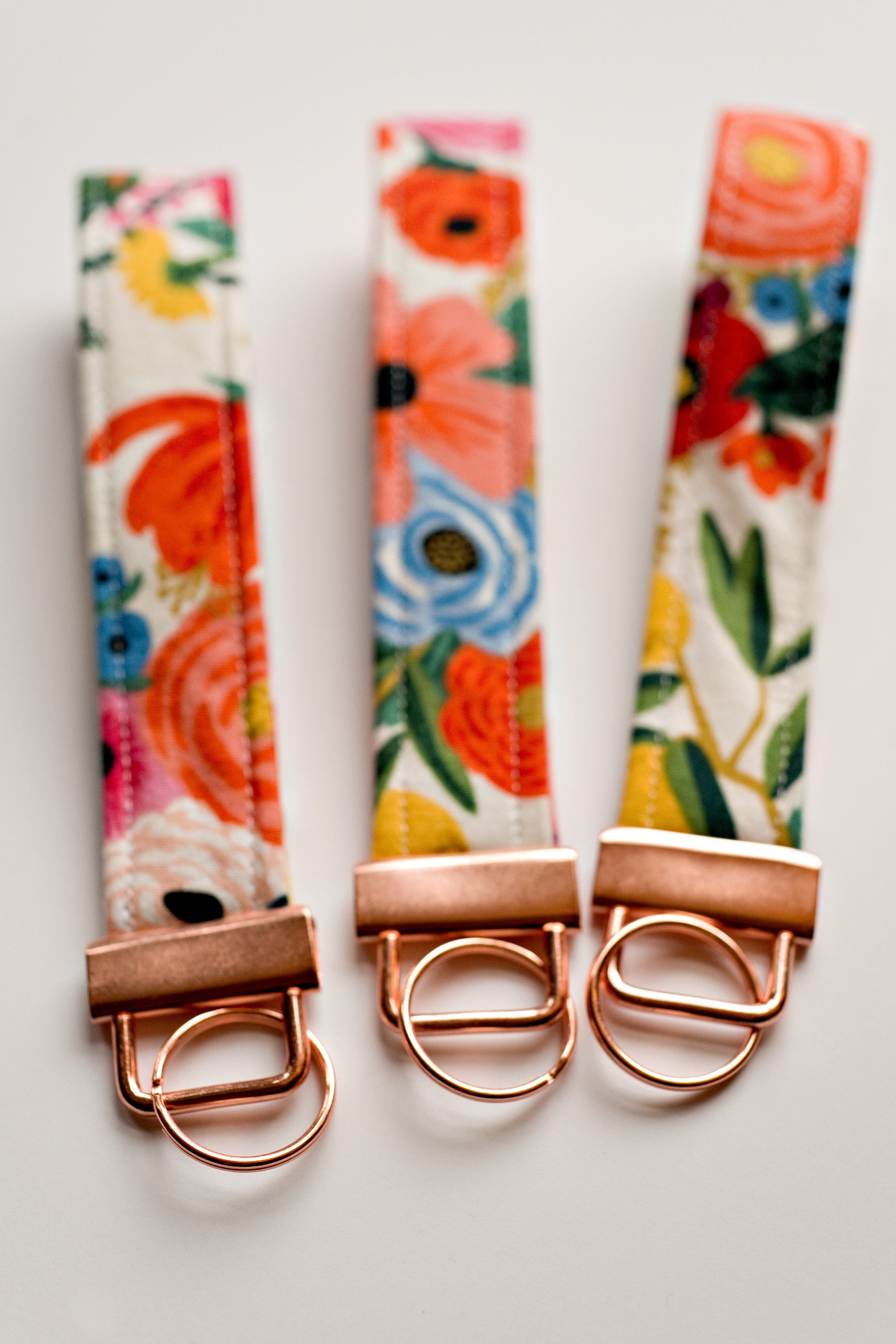 Rifle Paper Co. Ivory WILDWOOD GARDEN PARTY Key Fob - Etsy