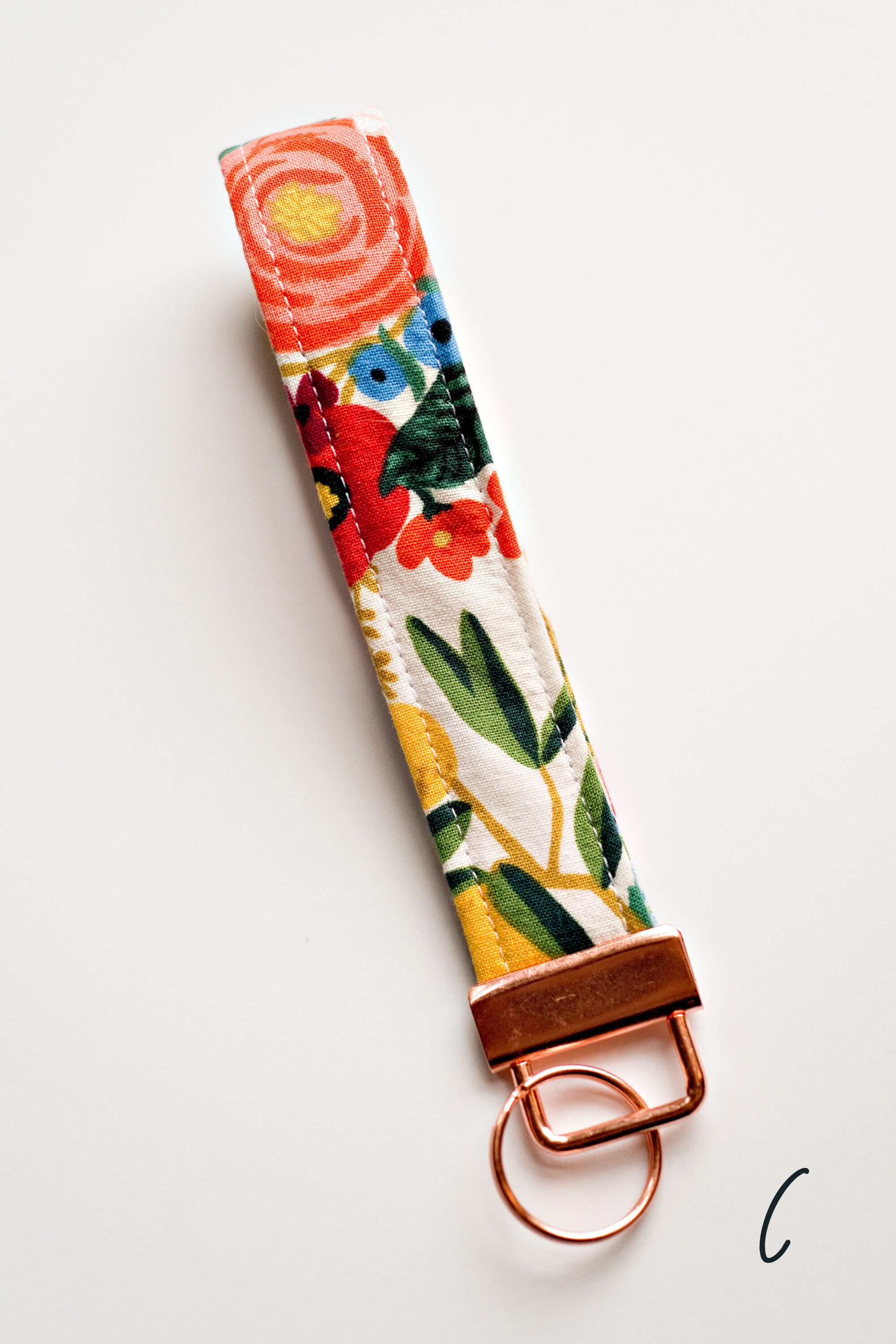 Rifle Paper Co. Ivory WILDWOOD GARDEN PARTY Key Fob - Etsy