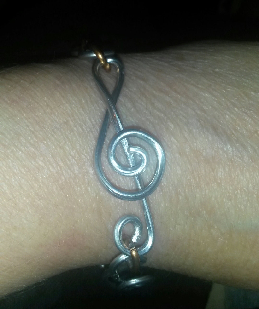Treble Clef Bracelet Wire Wrapped Bracelet Wire Wrapped Jewelry ...