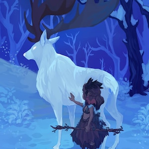 Winter Druid Print 8x10 - Etsy