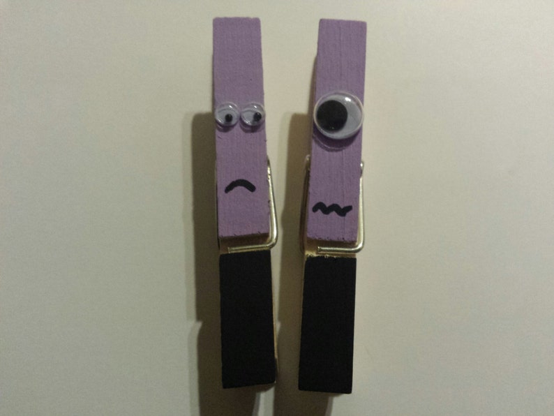 Evil Minion Inspired Clothespins- Set of 8 - Etsy