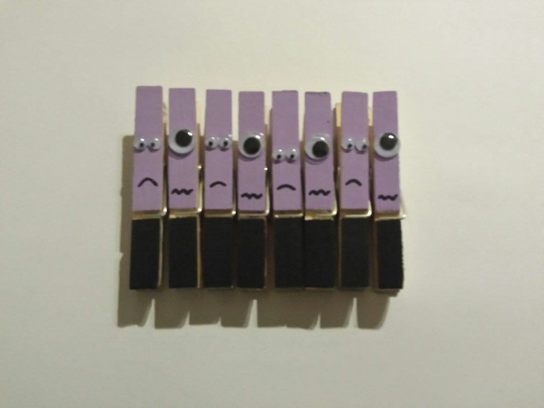 Evil Minion Inspired Clothespins- Set of 8 - Etsy