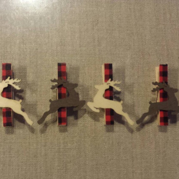 Clothespin Reindeer - Etsy