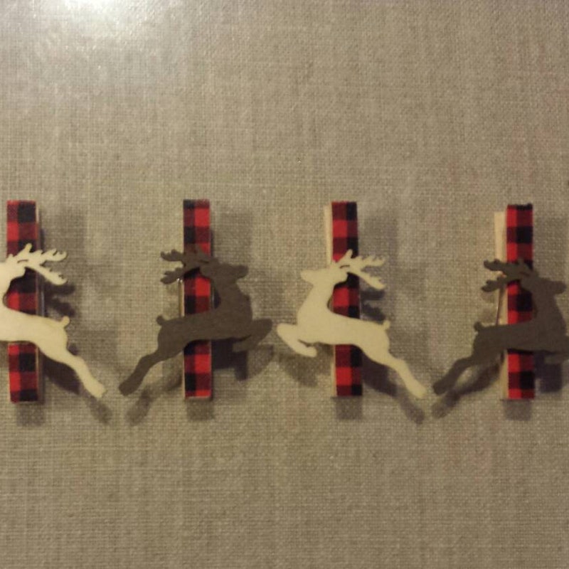 Clothespin Reindeer - Etsy