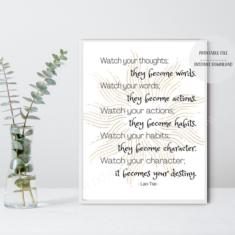 Watch Your Thoughts - Etsy