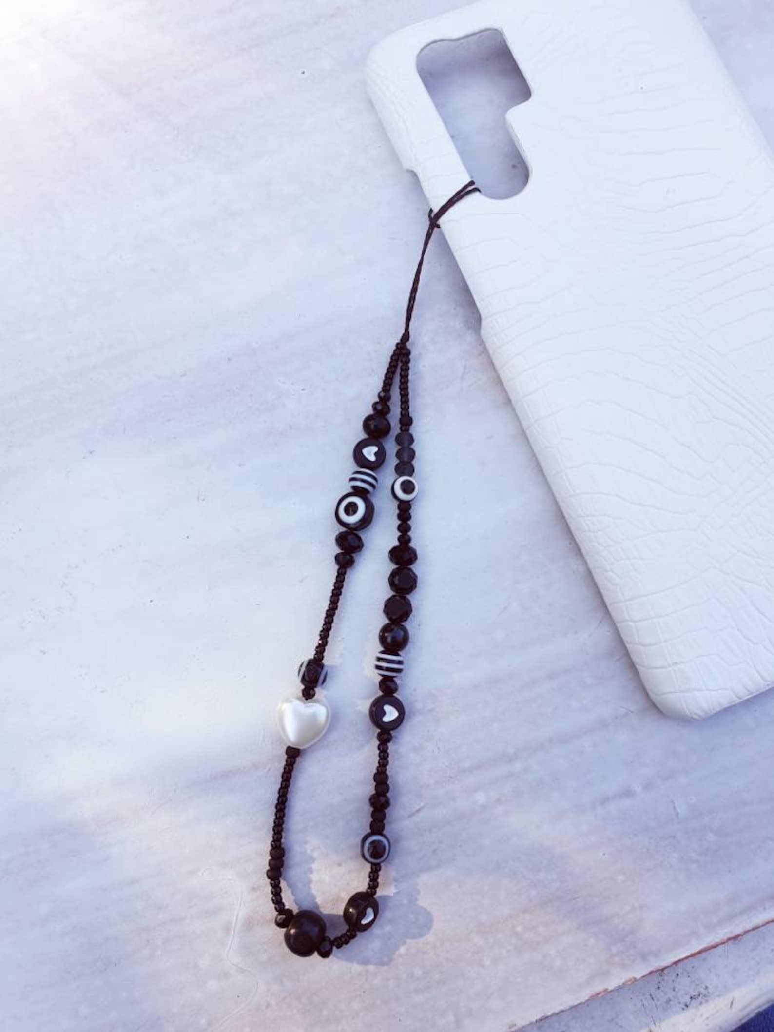 Beaded Phone Strap Phone Charm Y2k Style Phone String - Etsy