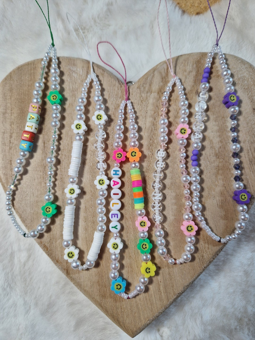 Custom Phone Charm, Smiley Phone Charm, Personalized Phone Charm, Name ...