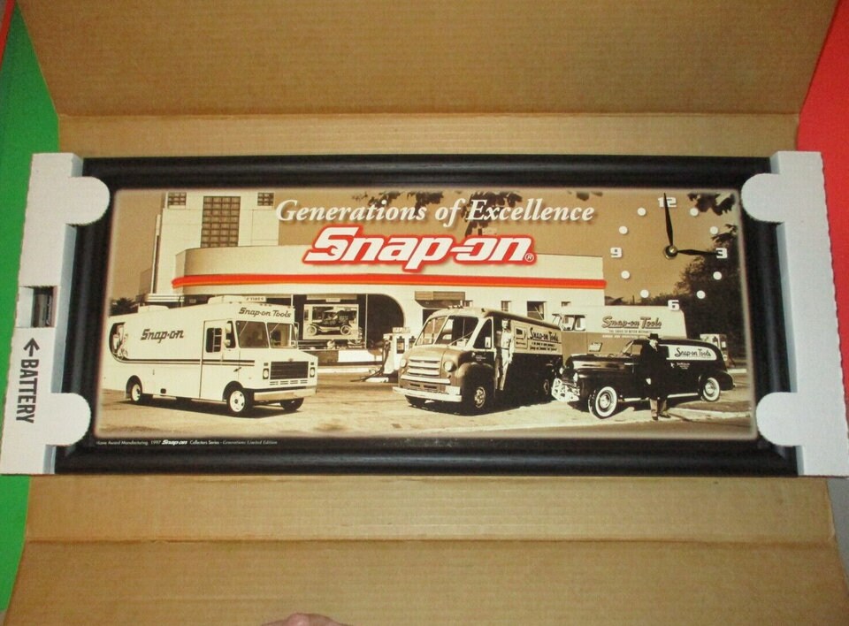 Snap on Collectible Wall Clock 1997 Generations of Excellence Mint in ...