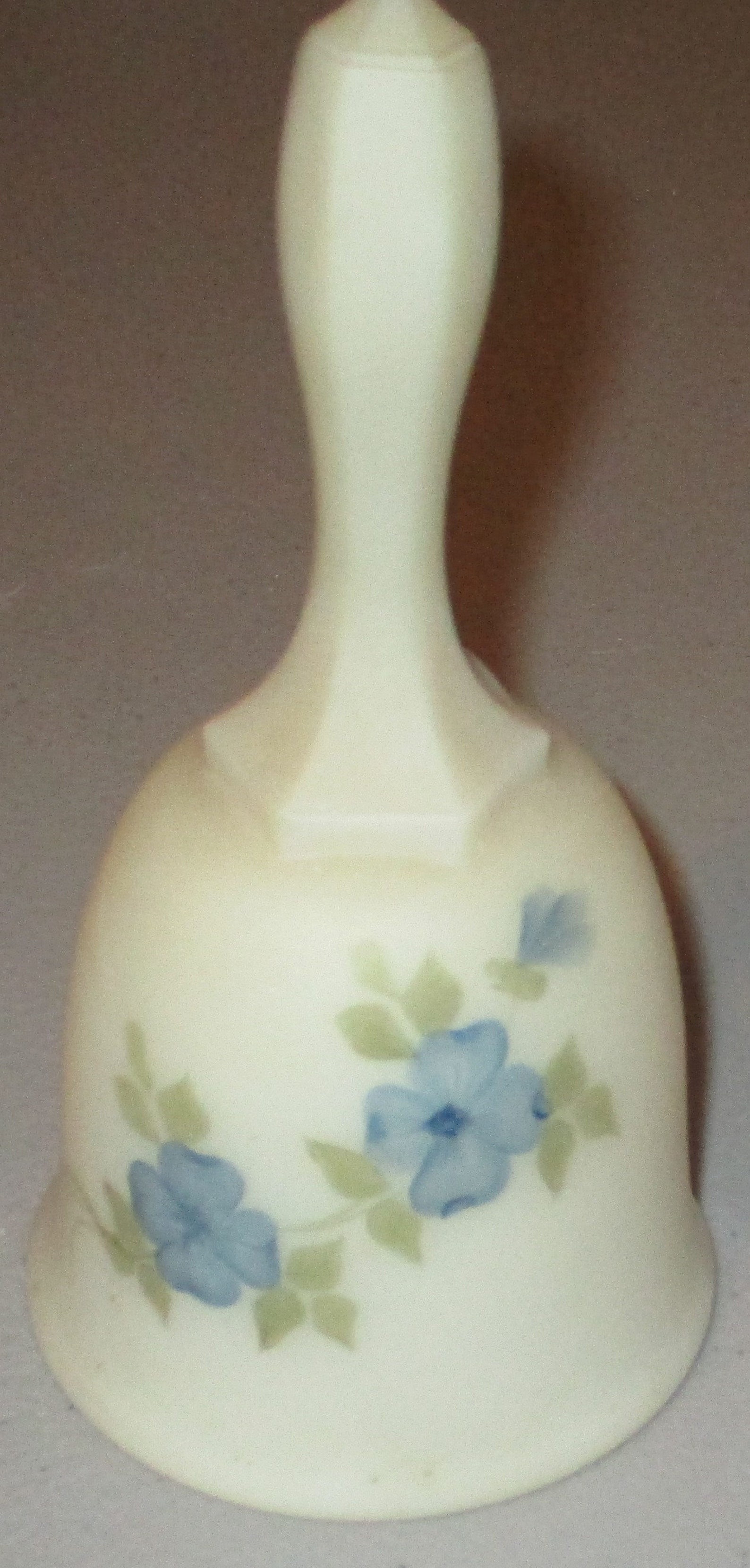 Collectible Hand Painted Fenton Porcelain Bell Sandy Kelley Artist Blue ...