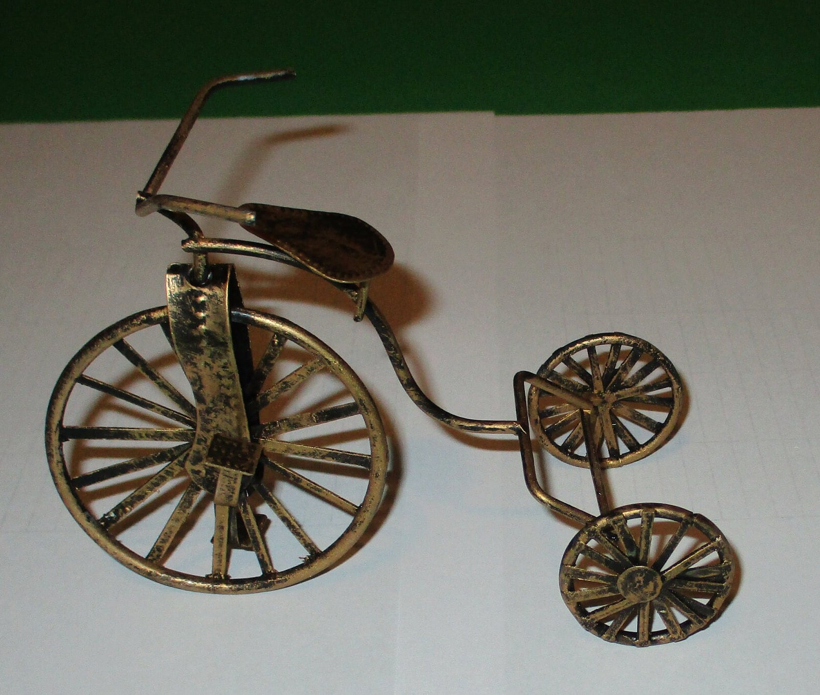 Decorative Copper Tricycle Three Wheel Bike Home Decor 5 X 4 Inch Art ...