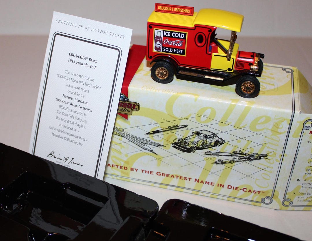 1998 Matchbox Diecast Replica 1912 Ford Model T Coca-cola Truck ...