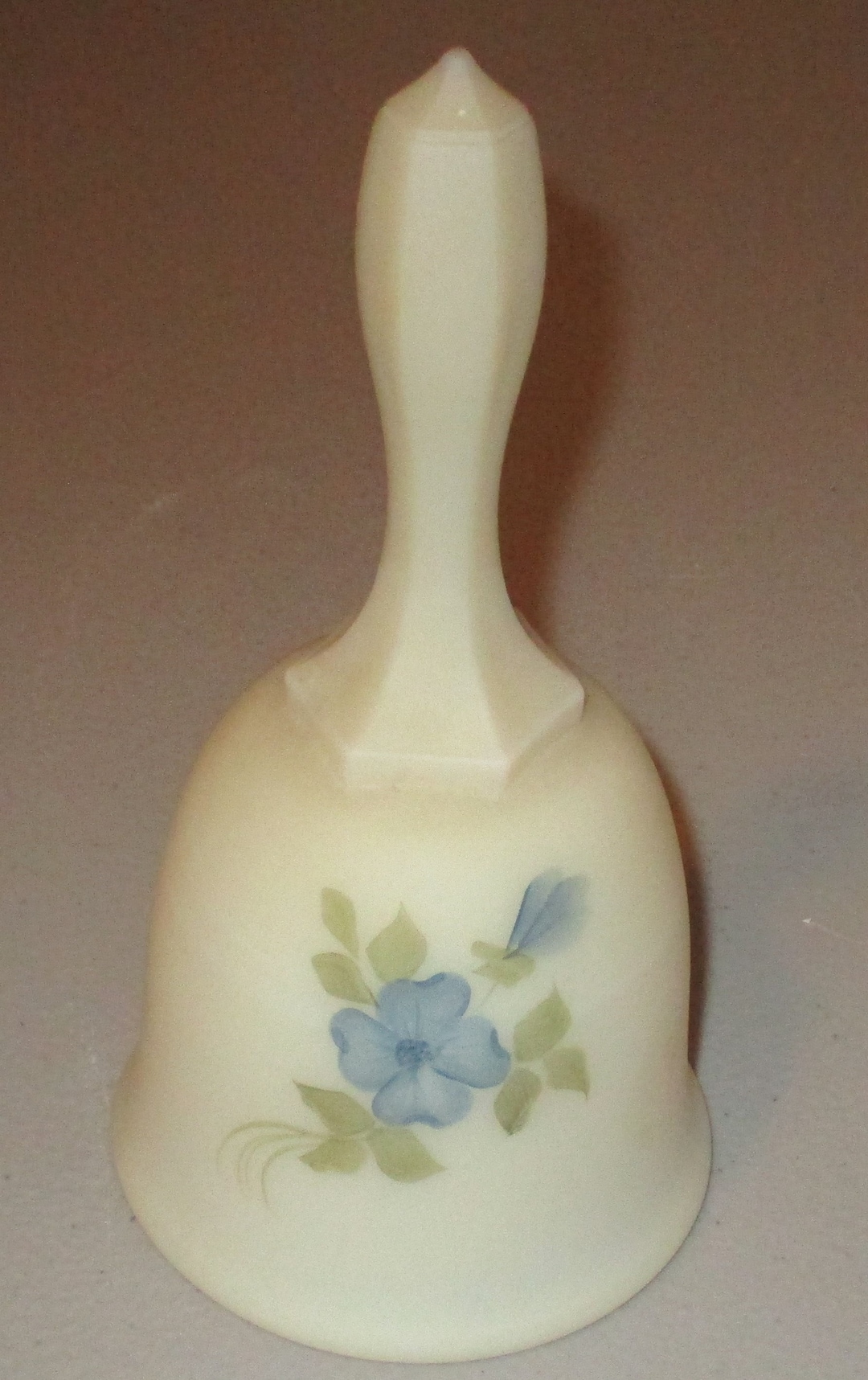 Collectible Hand Painted Fenton Porcelain Bell Sandy Kelley Artist Blue ...