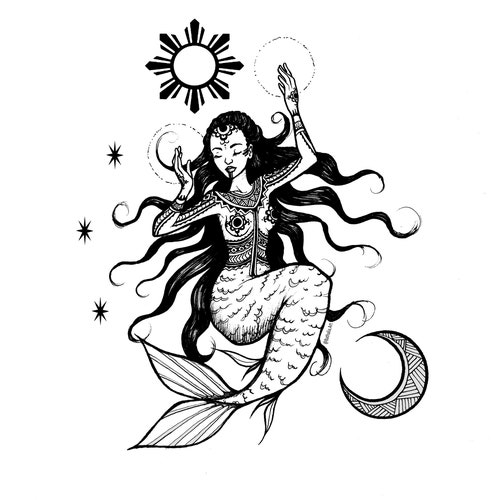 Maguayan Goddess of the Sea Print DIGITAL DOWNLOAD - Etsy