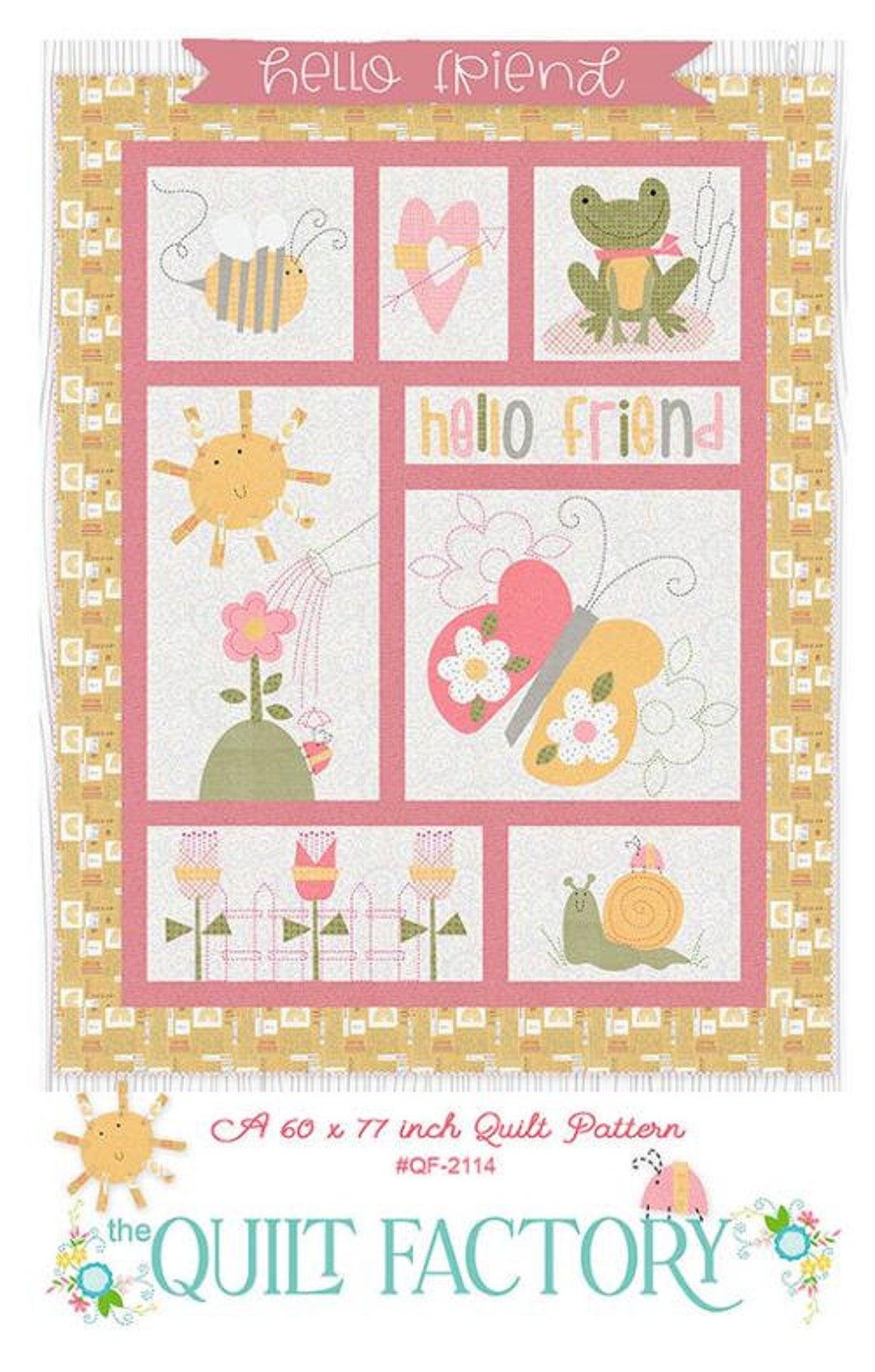 Hello Friend Pattern Featuring Renew Fabric Collection by Sweetwater ...