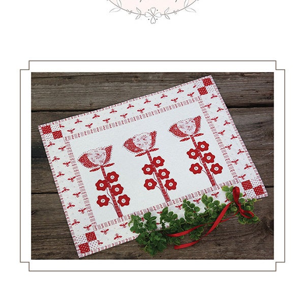 Redwork Flower - Etsy