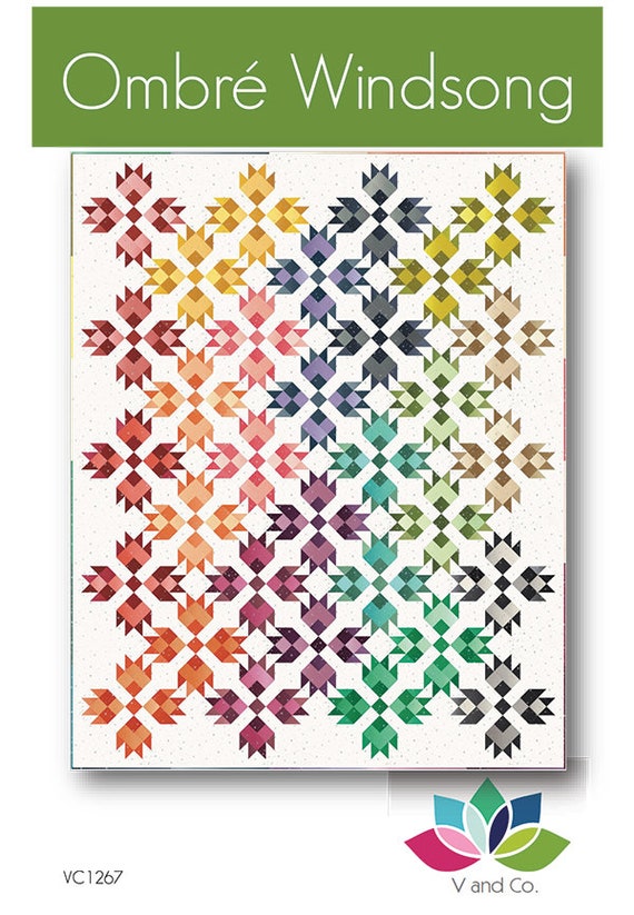Ombre Windsong Quilt Pattern Featuring Ombré Fairy Dust by V | Etsy