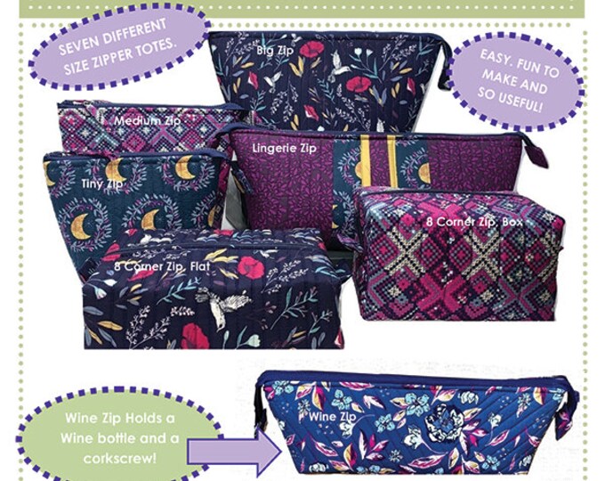 Travel Time Zips by Penny Sturgis. Quilts Illustrated QI PS191 - Etsy