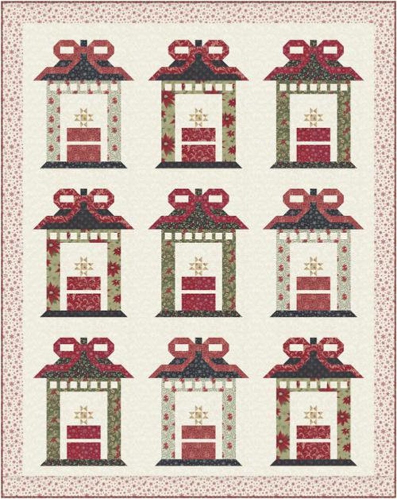 This Little Light Quilt Kit Featuring Poinsettia Plaza Fabric ...