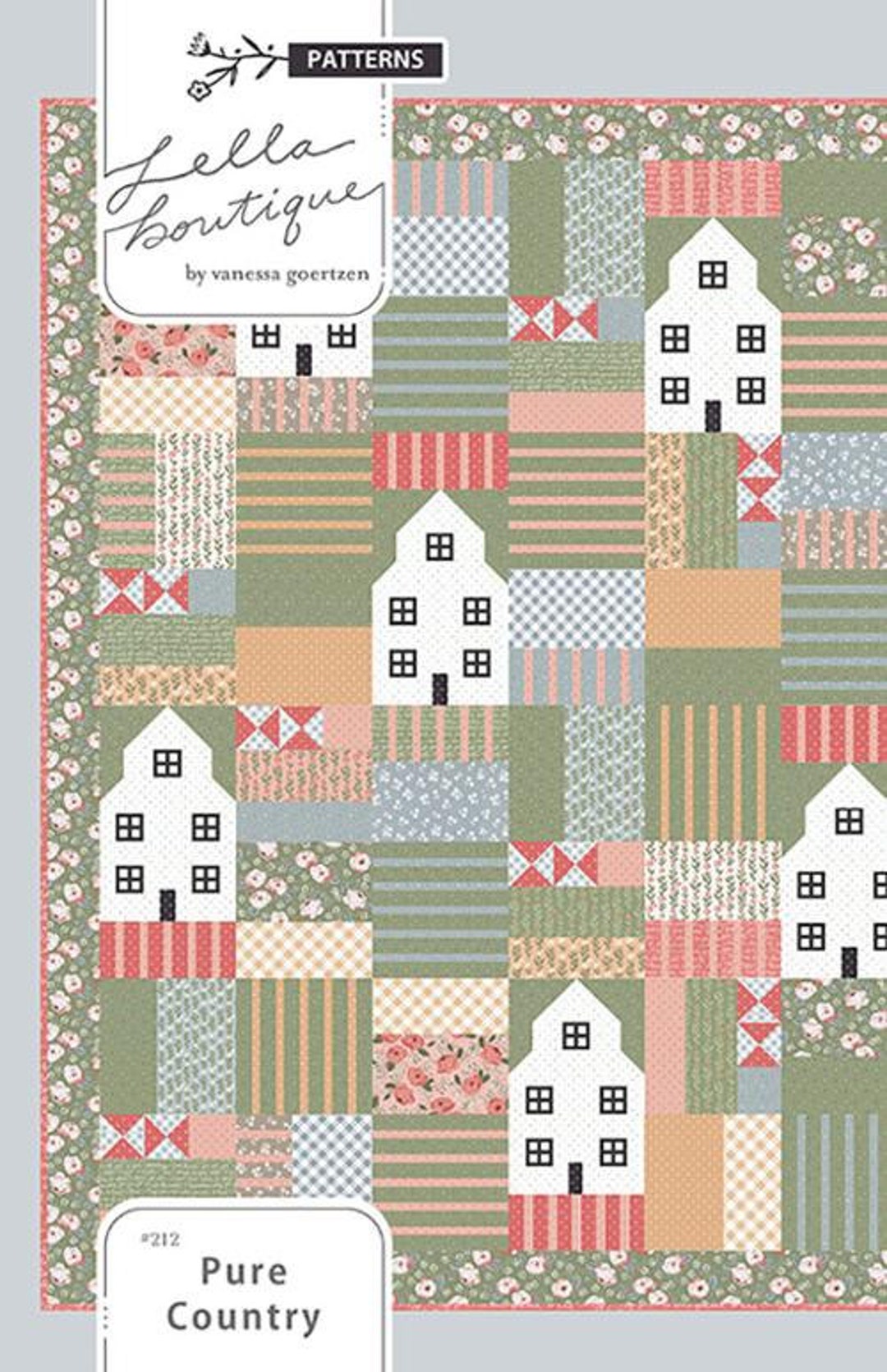 Pure Country Quilt Pattern Featuring Country Rose Fabric by Lella ...
