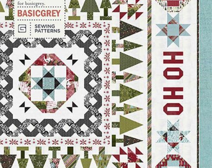Hoho Holiday Quilt Pattern Featuring Peppermint Bark by Basicgrey for Moda Fabric BG PAT052 - Etsy