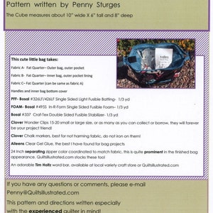 The Cube by Penny Sturgis. Quilts Illustrated QI PS058 - Etsy