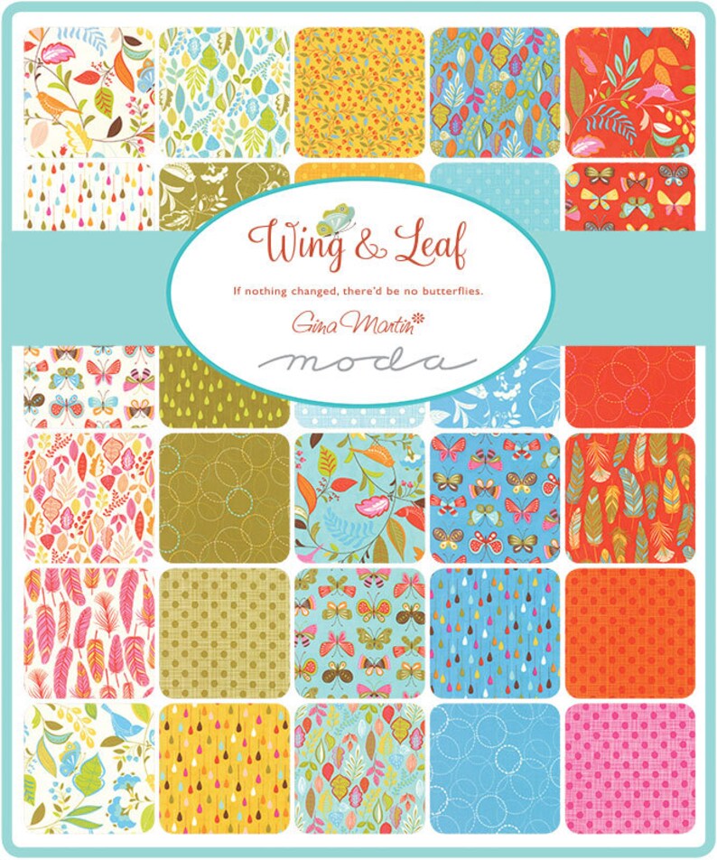 Wing & Leaf Layer Yardage by Gina Martin for Moda. Leaf 10060 12 - Etsy