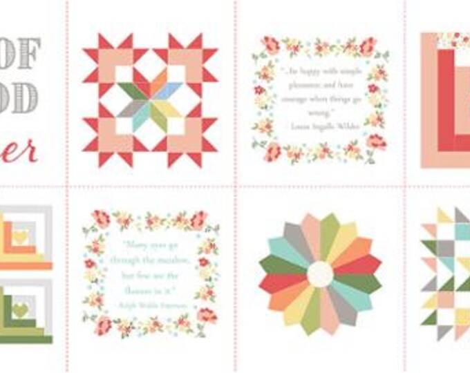 Emma Panel by Sherri and Chelsi for Moda Fabrics 37637 11 Quilt Block ...