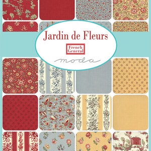 Jardin De Fleurs Yardage by French General for Moda Fabrics. 13890 15 ...
