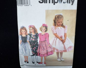 Simplicity Design Your Own Sewing Pattern 9376 Child's Dress in Size 2 ...