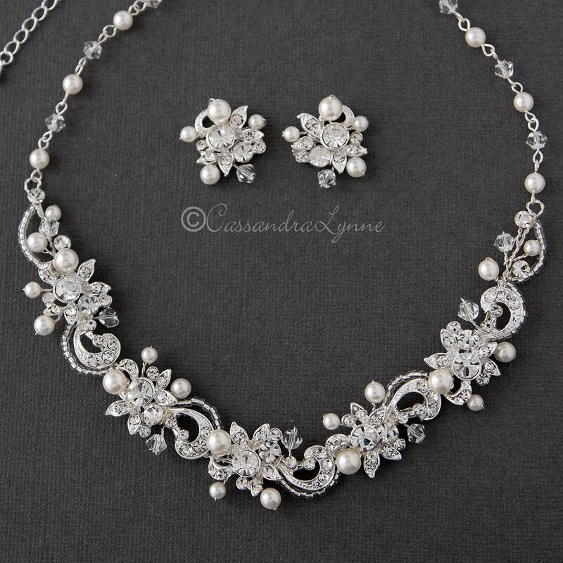 Wedding Necklace Set - Etsy