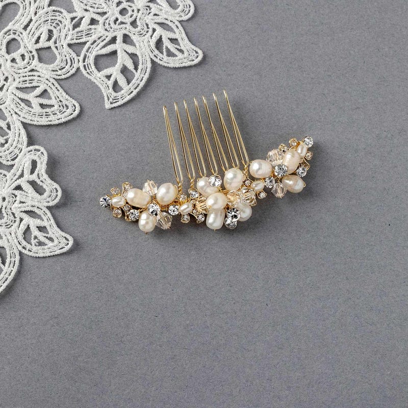 Pearl Hair Comb - Etsy