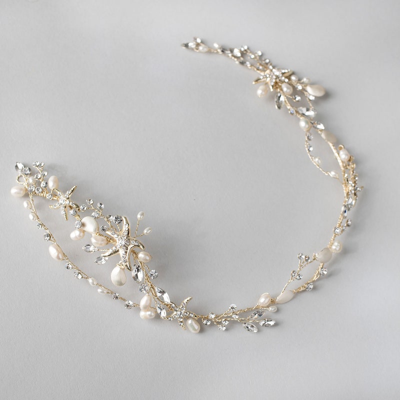 Bride Hair Vine Beach - Etsy