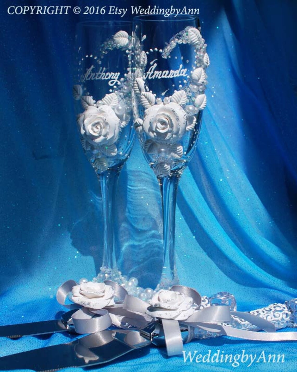 Ivory Wedding Glasses Wedding Toast Flutes Champagne Flutes - Etsy